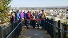 Kiwanis members unveil new overlook platform at Bluemont Hill - News ...