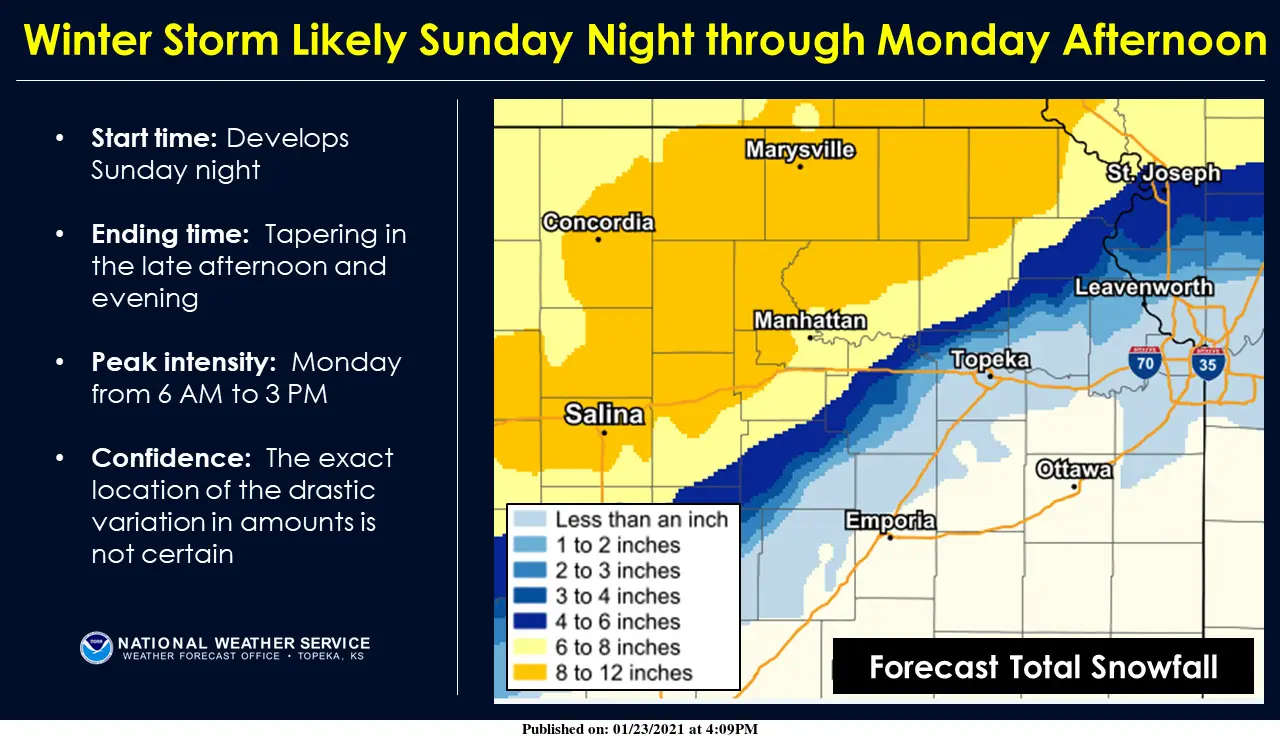 0123-NWS Snow forecast - News Radio KMAN