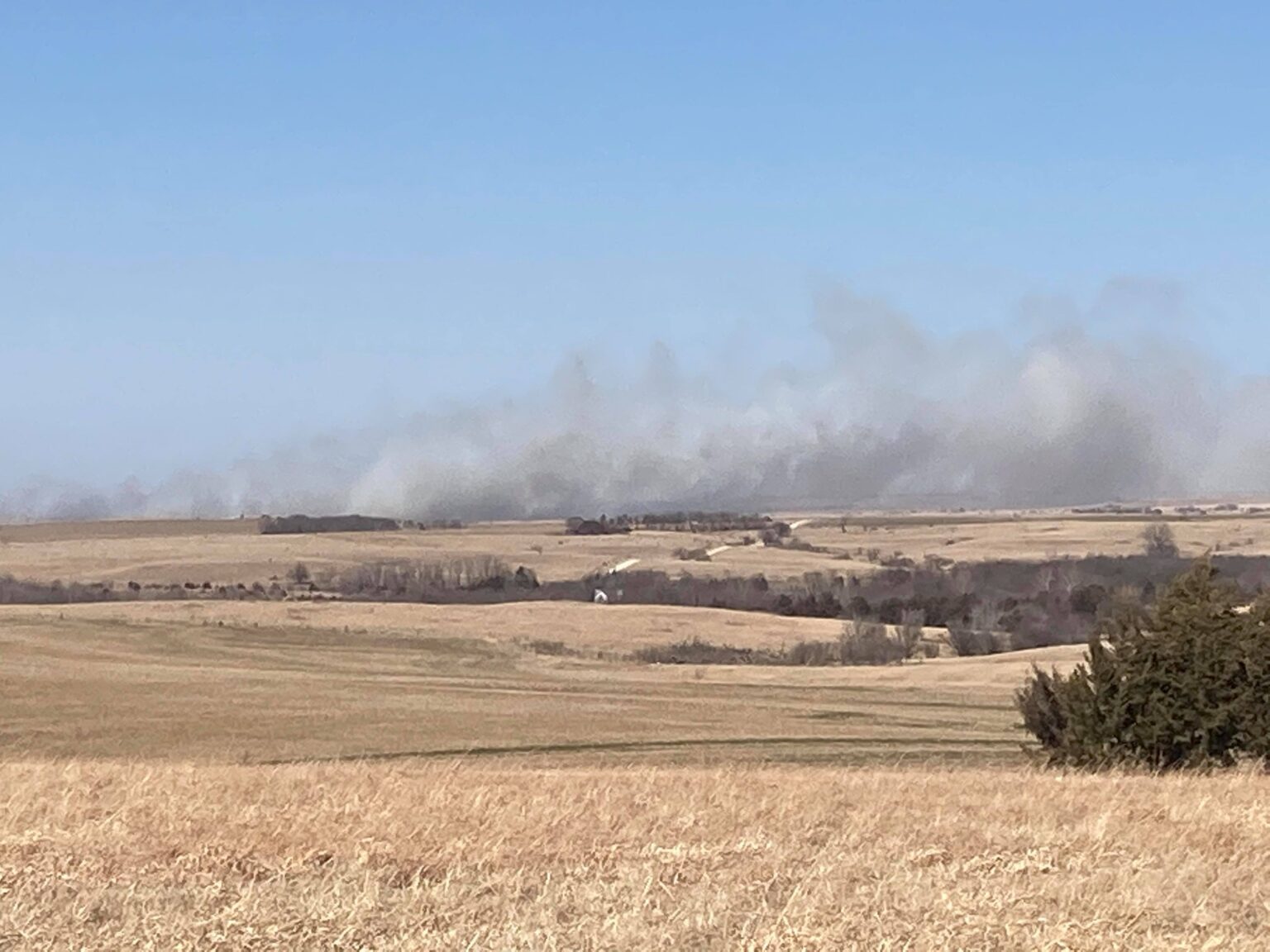 Riley County firefighters battle two large grass fires Wednesday - News ...