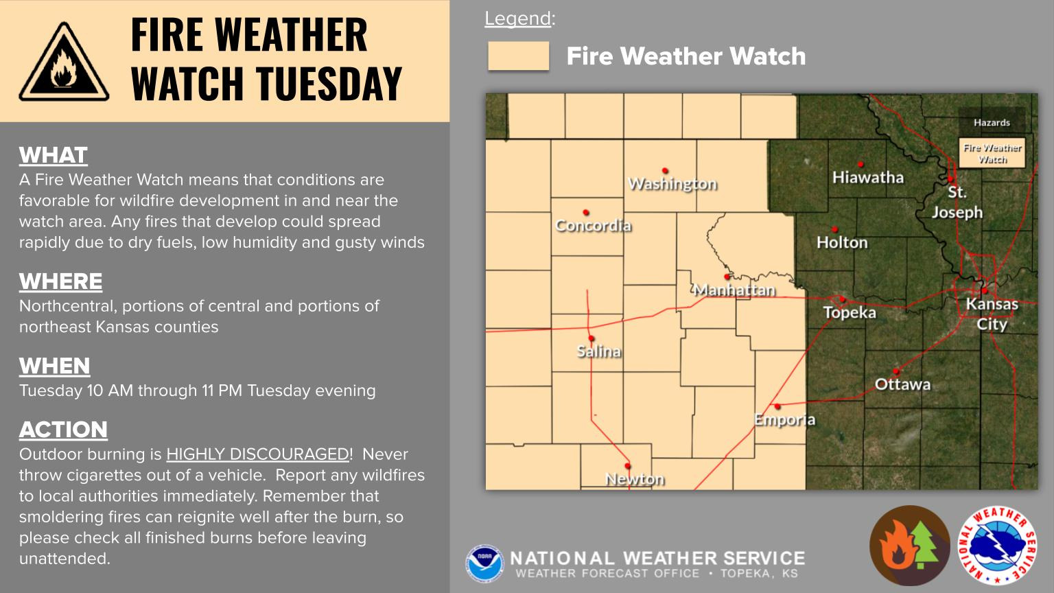 0403-NWS Fire Weather Watch Graphic - News Radio KMAN