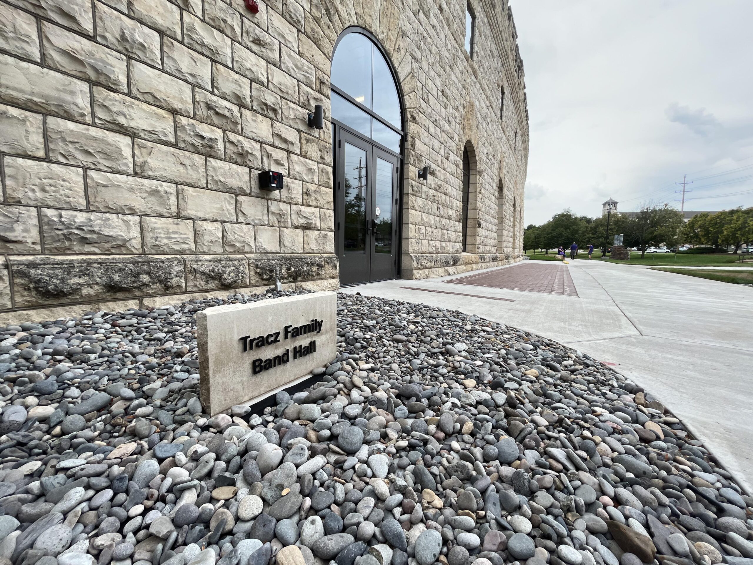 0730-Tracz Hall sign outside - News Radio KMAN