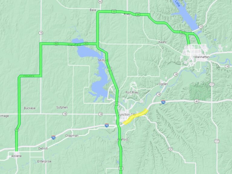 Alternate Route Suggested Around Junction City Construction – Sunny 102.5