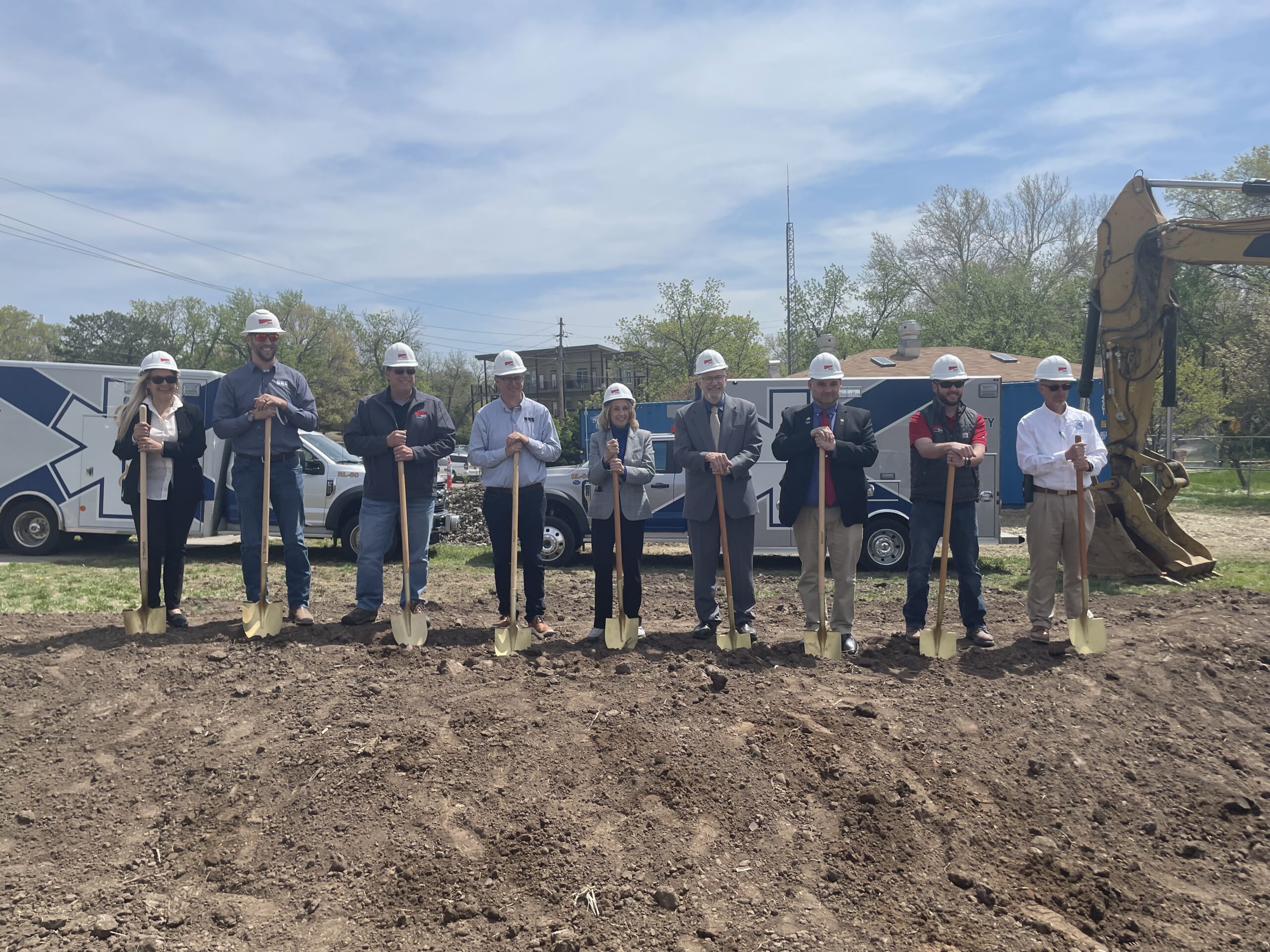Riley County breaks ground on new EMS headquarters - News Radio KMAN