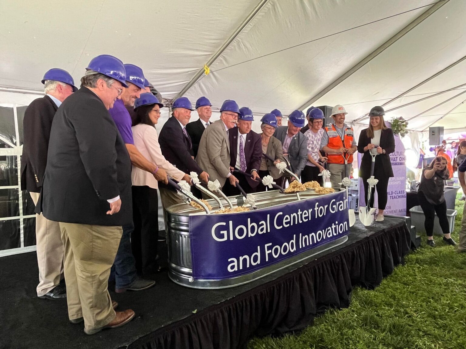 K-State officially breaks ground on new Global Center for Grain and ...