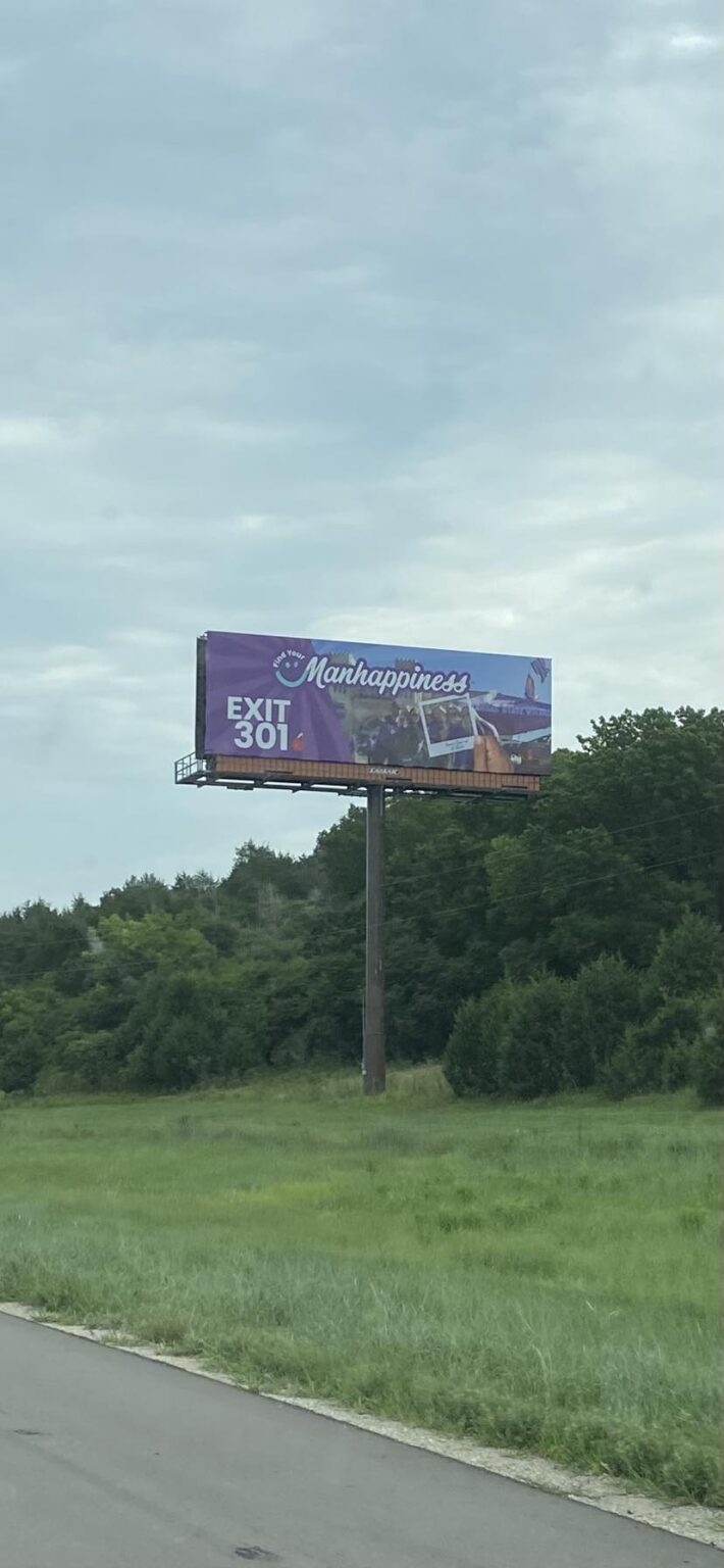 New “Find your Manhappiness” road sign features wrong exit – 101.5 K ...