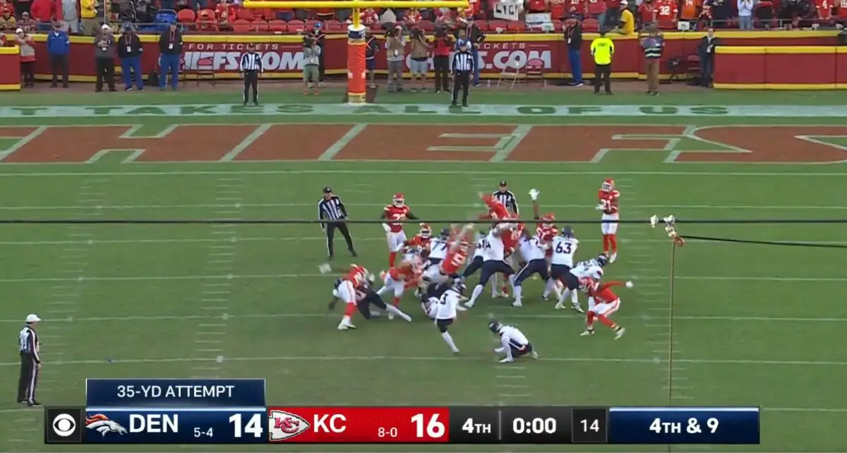LISTEN: Mitch Holthus' call of blocked field goal win over Broncos ...
