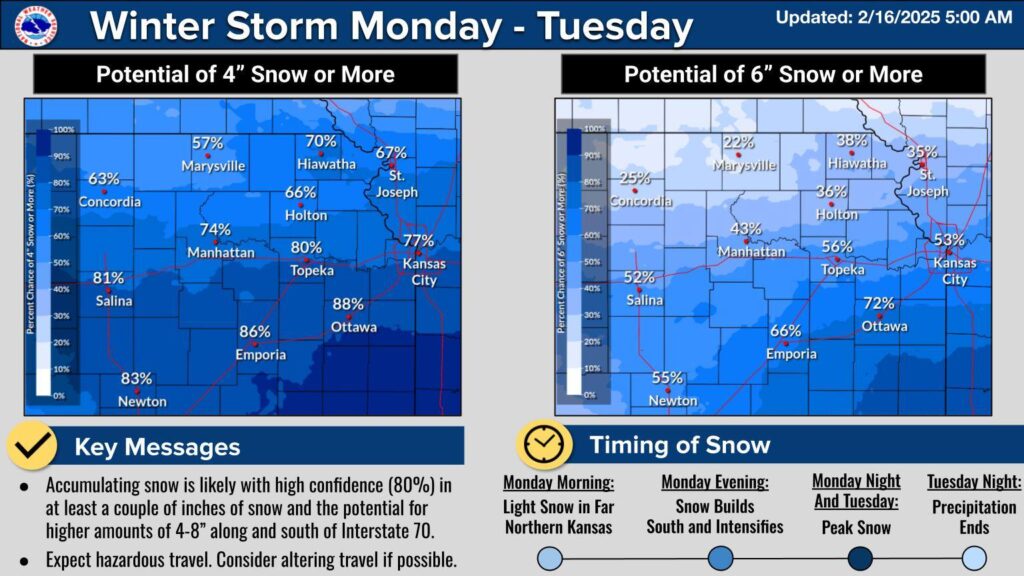 Snowstorm expected to impact area Monday into Tuesday – 101.5 K-Rock ...